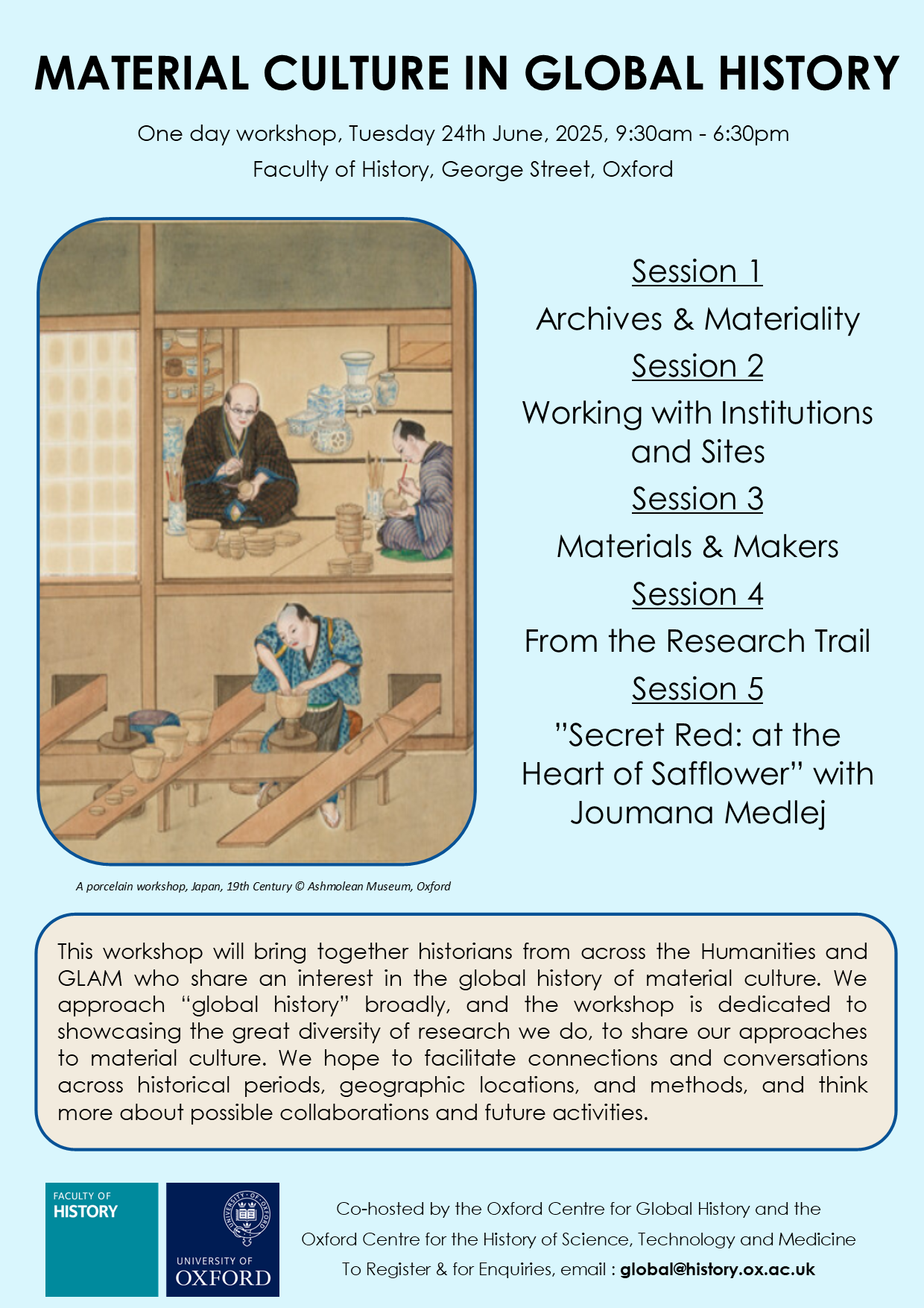Material Culture in Global History - An Exploratory Workshop | Oxford ...